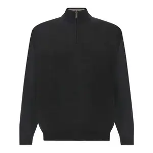 Paul & Shark Piuma Wool Half-zip Sweater - Black