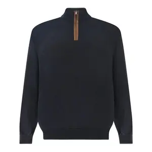 Paul & Shark X-soft Wool Half-zip Sweater - Blue