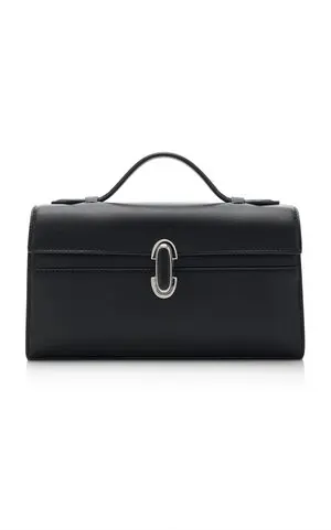 Savette Symmetry Leather Pochette - Black