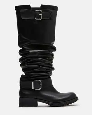 Steve Madden Chopper Over The Knee Boots - Black