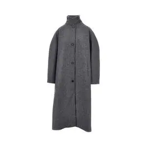 JIL SANDER Double Wool Oversized Coat