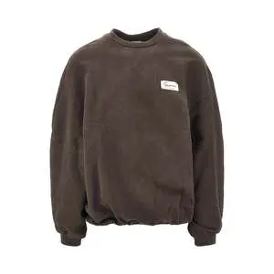 Jacquemus Montaigne' Crewneck Weathirt - Brown