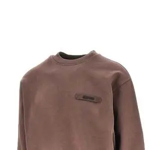 Jacquemus Gro Grain' Crewneck Weathirt - Brown