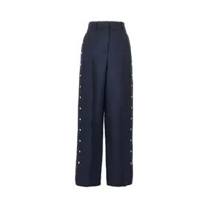 Stella McCartney Tailored Pants With Press-studs - Blue
