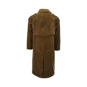 PALTO' Corduroy Double-breasted Long Coat