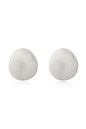Alaïa Brass Earrings - Silver