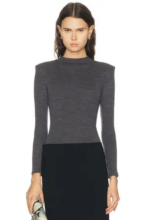 JIL SANDER Long Sleeve Bodysuit Top