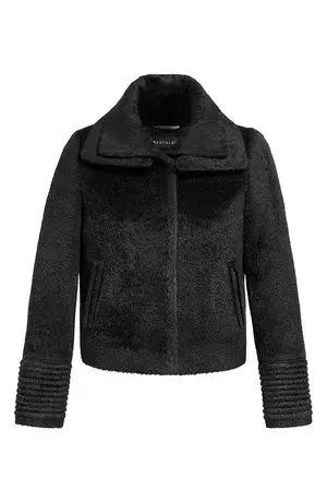 Sentaler Boucle Alpaca Blend Moto Jacket