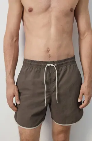 Mango Drawstring Swim Trunks