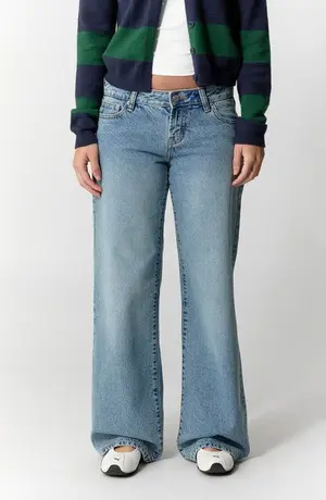 PACSUN Zoe Low Rise Girlfriend Wide Leg Jeans