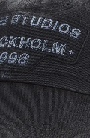 Acne Studios Cuddy Logo Sunkissed Organic Cotton Twill Adjustable Baseball Cap