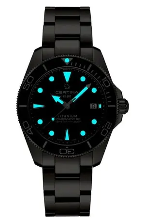 CERTINA Bracelet Watch - Titanium/blue