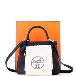 Hermès Kelly Handbag Togo With Palladium Hardware 25