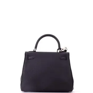 Hermès Kelly Handbag Togo With Palladium Hardware 25