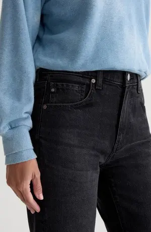 Ag Brinley Mid Rise Straight Leg Jeans