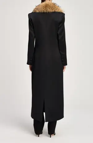 Cinq À Sept Jyn Faux Fur Collar Coat