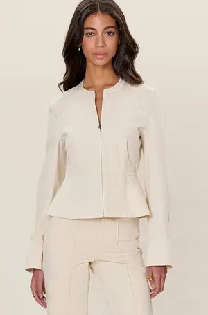 Rebecca Taylor Remi Garment Dyed Jacket - Ecru
