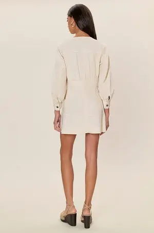 Rebecca Taylor Remi Garment Dyed Dress - Ecru