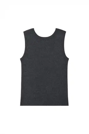 VIR VITA Iris Scoop Back Tank - Anthracite