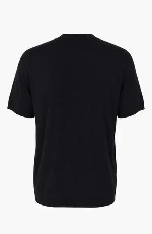 MODENAIRE Short Sleeve Knit Crewneck Sweater Tee