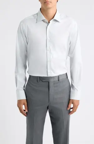 JACK VICTOR Dream Cotton Stretch Twill Dress Shirt At Nordstrom