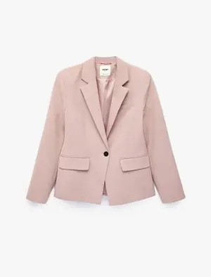Koton Long Sleeve Notched Lapel Blazer