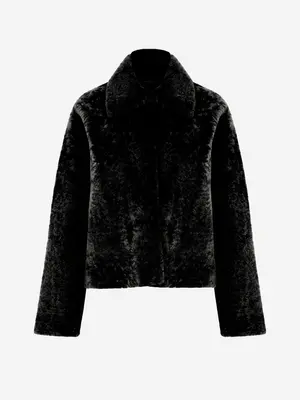 MINE BILGI Legato Shorn Merino Shearling Jacket - Black