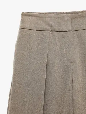 Koton High Rise Barrel Pants With Pleated