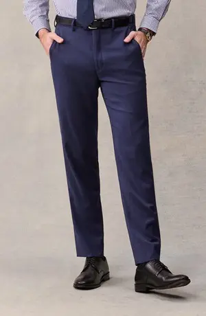 THE BLACK TUX Slim Suit Pants - Blue