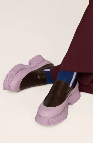 Charlotte Stone Robbie Mudguard Loafer - Umber