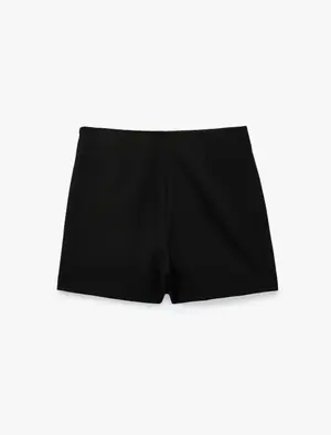 Koton A Line Pleated Mini Skort With Clasp