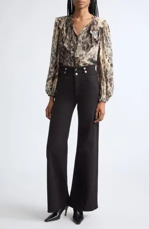 Ramy Brook Star Ruffle Top