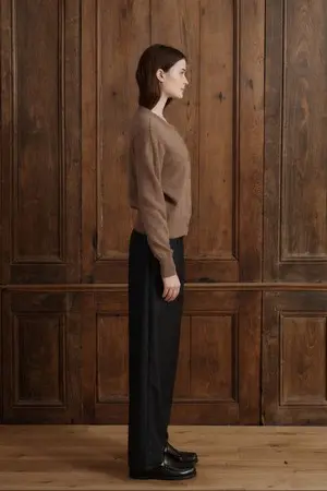 VIR VITA Agatha Cashmere Cardigan - Toasted Walnut