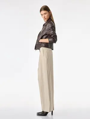 Koton Wide Leg Tailored Trousers With Belt