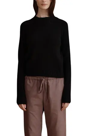 VIR VITA Bruna Cashmere Sweater - Black