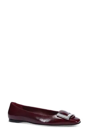 Ron White Jacquelin Leather Flat - Wine