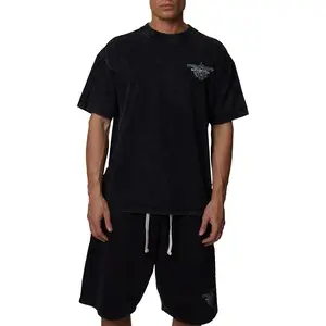 GOOD FOR NOTHING Oversized Fit Eagle T-shirt - Black