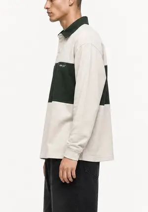 NANA JUDY Le Val Rugby Polo - Bone Emerald