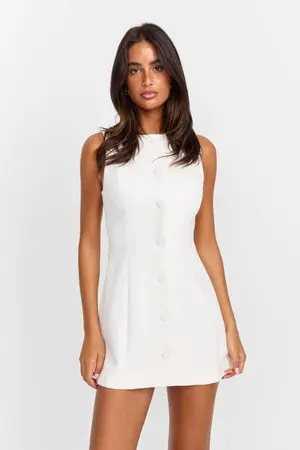 SASHA THERESE Melody Mini Dress - Ivory