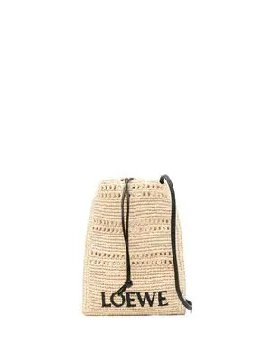 Loewe Rafia Drawstring Pocket Mini Bag