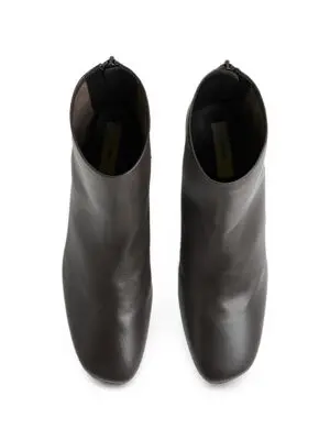 TOTEME Leather Heel Ankle Boots