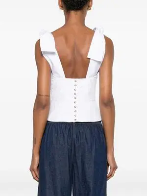 Celine Cotton Bustier Top