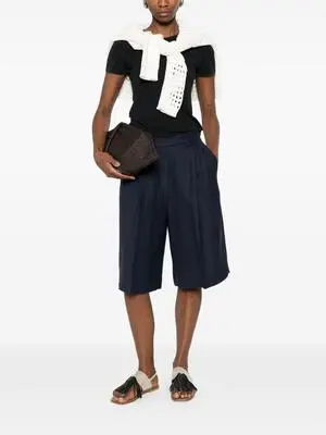 Brunello Cucinelli Linen Blend Bermuda Shorts