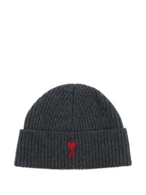 AMI Paris De Coeur Wool Beanie - Multicolor