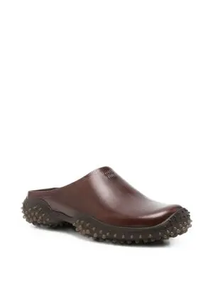 Miu Miu Leather Slippers