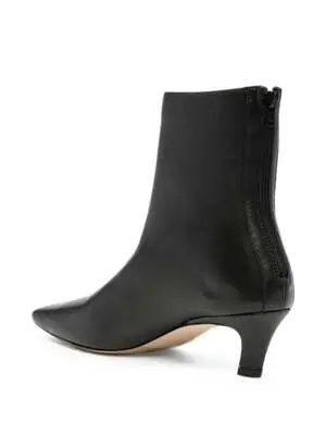 TOTEME Leather Heel Ankle Boots