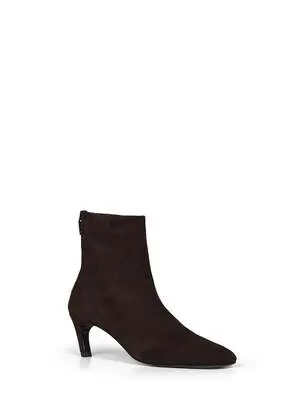 TOTEME Brown Soft Suede Mid-heel Ankle Boots
