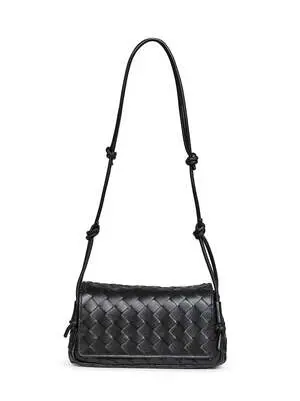 Bottega Veneta Black Notturno Crossbody Bag - Multicolor