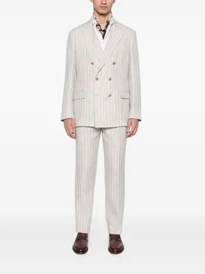 Brunello Cucinelli Linen Double-breasted Suit