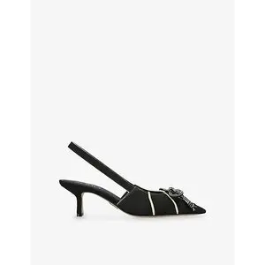Rodo Tess 55 Suede Heeled Mules - Black